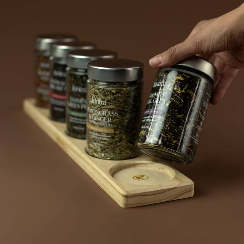Kintra Wooden Rack ｜Stylish Tea Storage Accessory